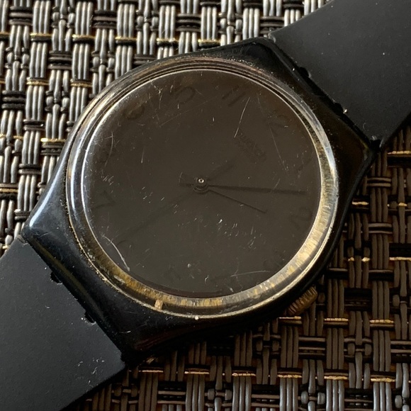 Swatch | Accessories | Swatch Watch Gb5 Blackout | Poshmark